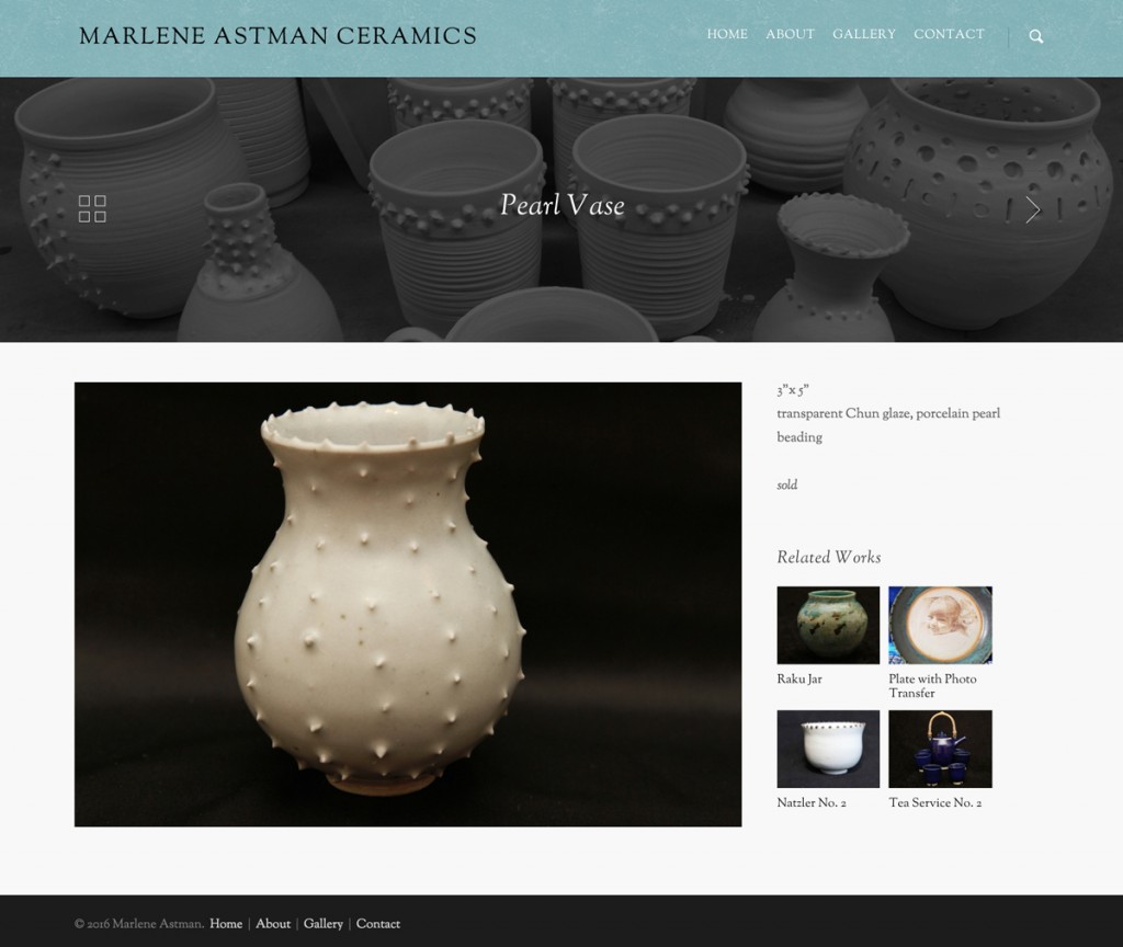Ceramics Portfolio Website - Los Angeles WordPress Developer | Media ...